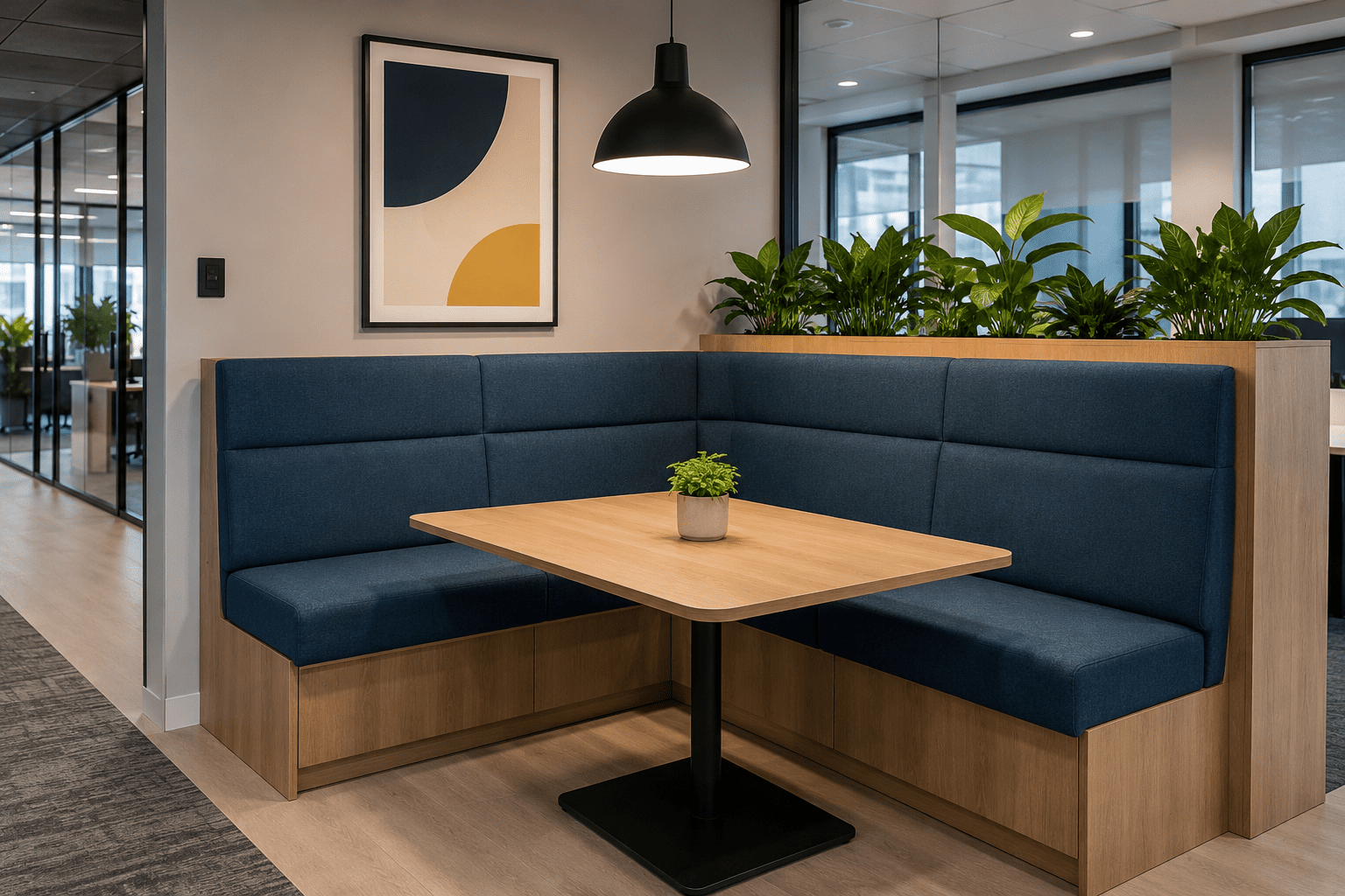 4 Booth Seating Designs for Better Office Breakout Areas